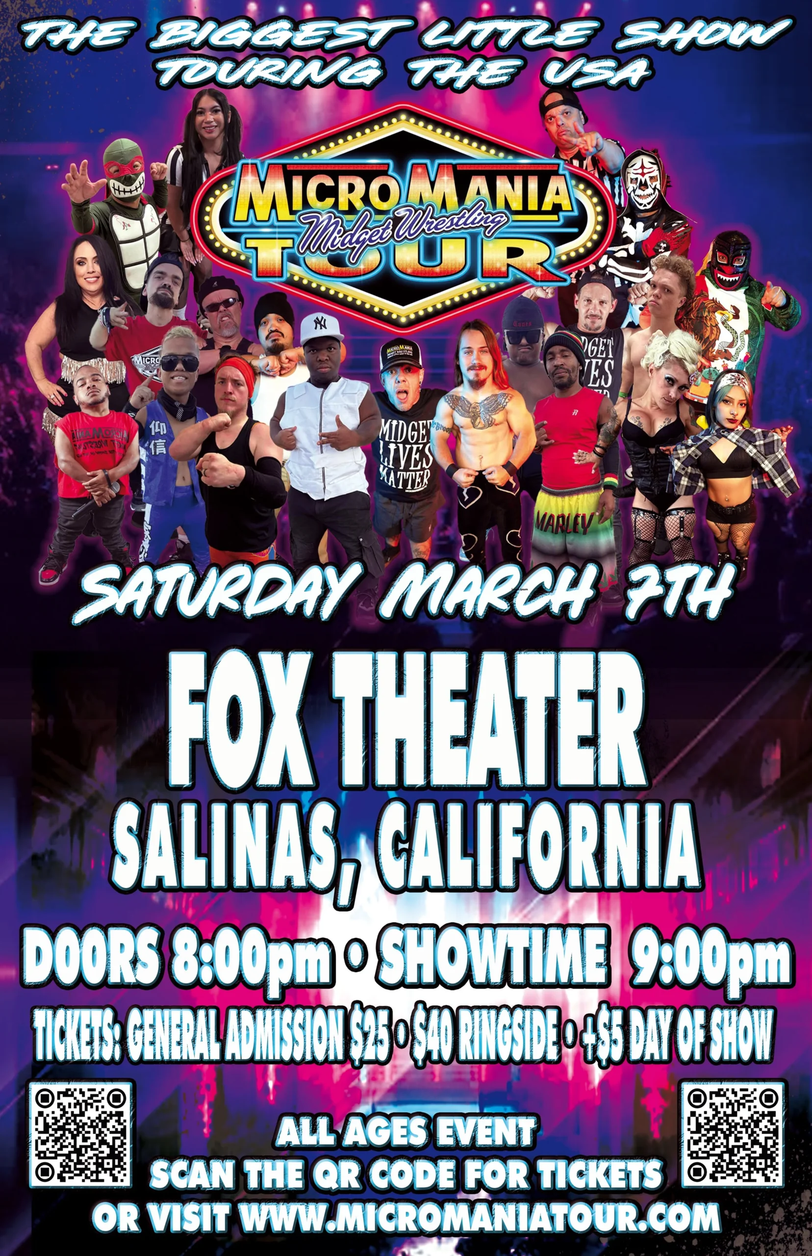 MICROMANIA TOUR 2026 by Fox Theater – Salinas City Center Improvement ...